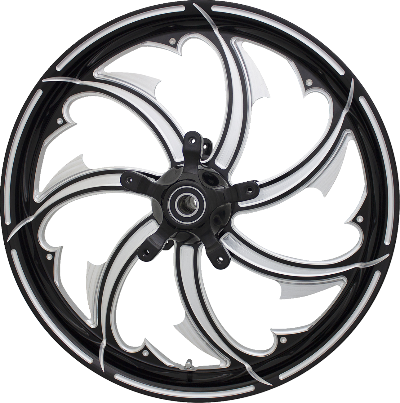 Wheel - Fury - Rear - Single Disc/with ABS - Black Cut - 18x5.5 - FL ...