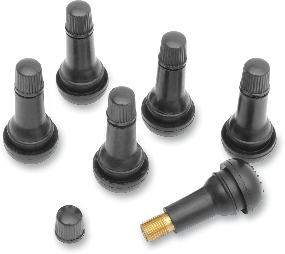 Valve Stem - Straight - Rubber - Millerbuilt Cycles