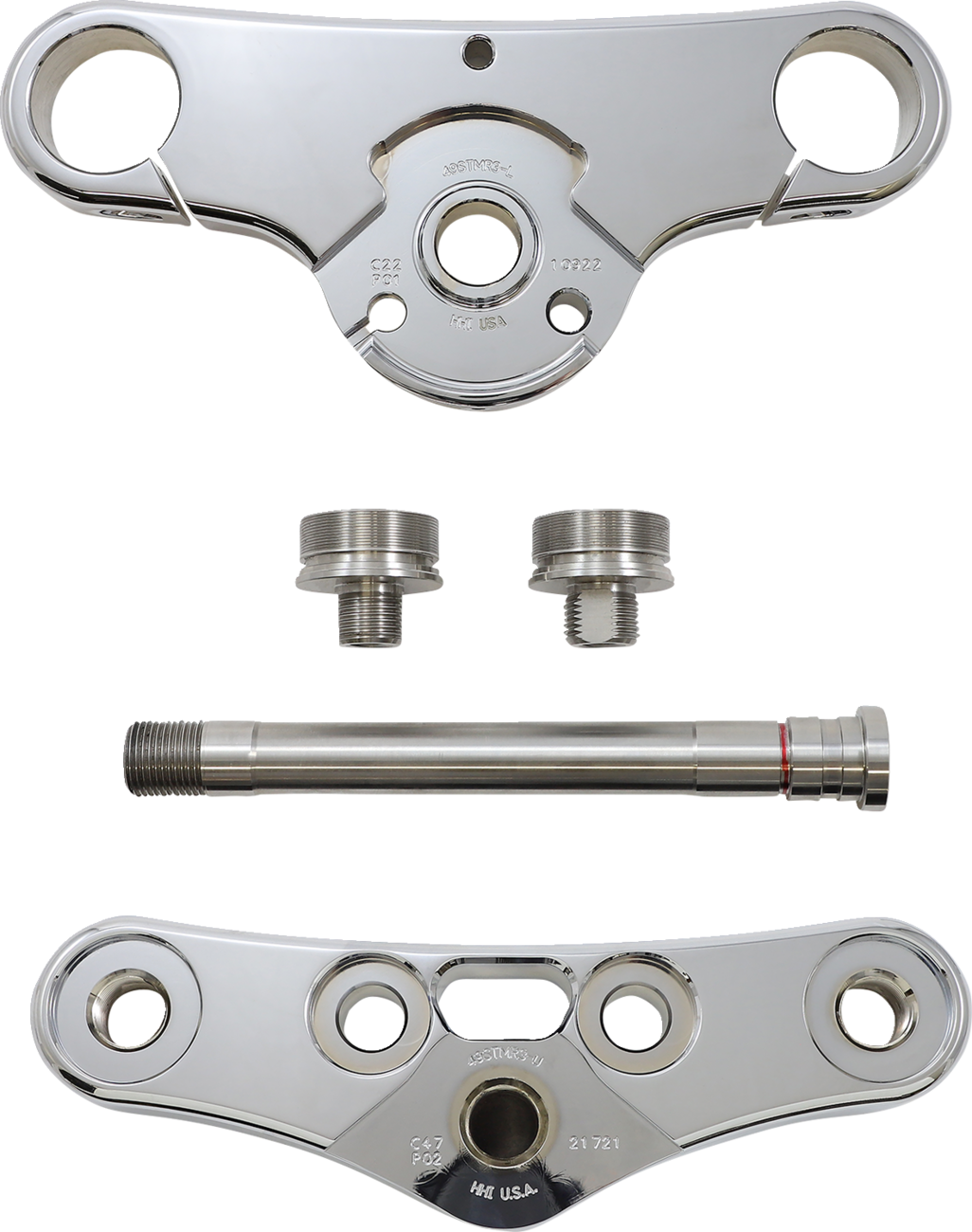 Triple Tree - 49 mm - Chrome - Millerbuilt Cycles