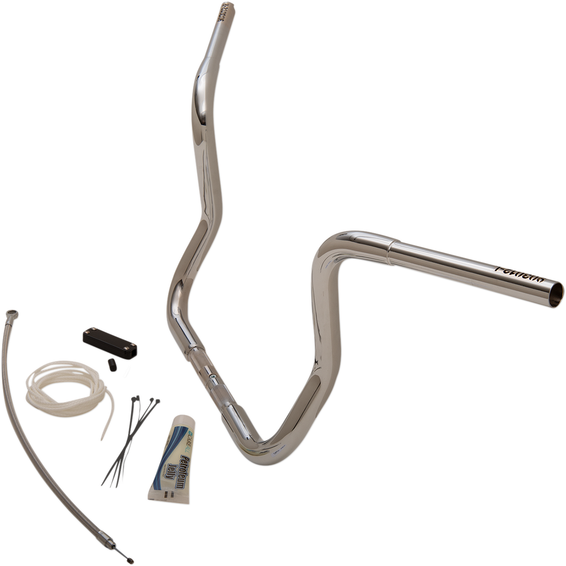 Handlebar Kit - Rounded Top - 12" - Chrome - Millerbuilt Cycles