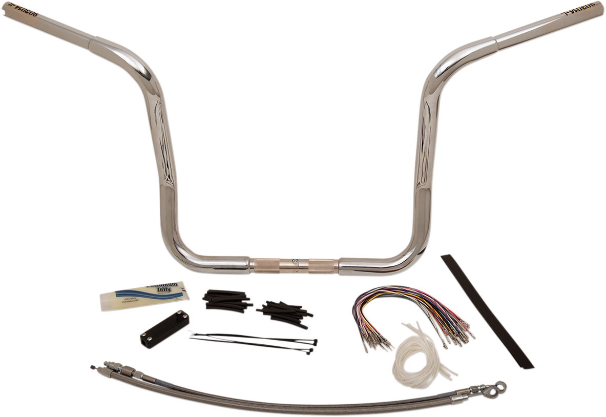 Handlebar Kit - Rounded Top - 14" - Chrome - Millerbuilt Cycles