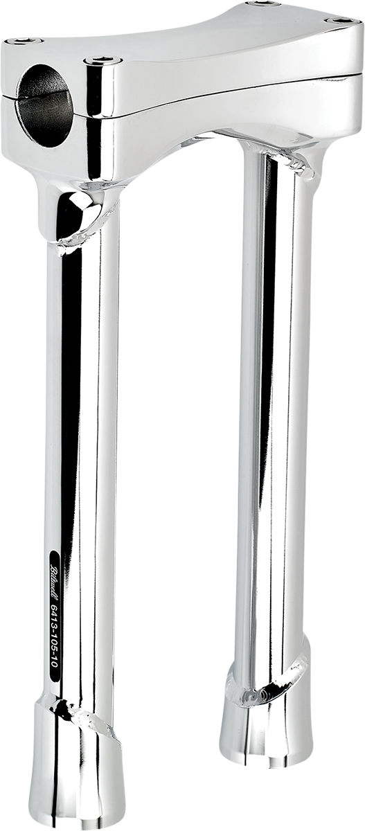 Risers - Murdock - Oversized - 10" - Chrome - Millerbuilt Cycles
