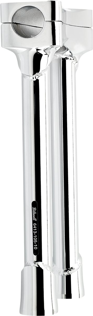 Risers - Murdock - Oversized - 10" - Chrome - Millerbuilt Cycles