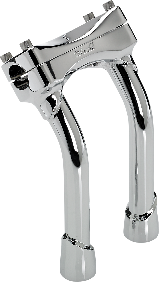 Risers - Murdock - Oversized - Pullback - 8" - Chrome - Millerbuilt Cycles