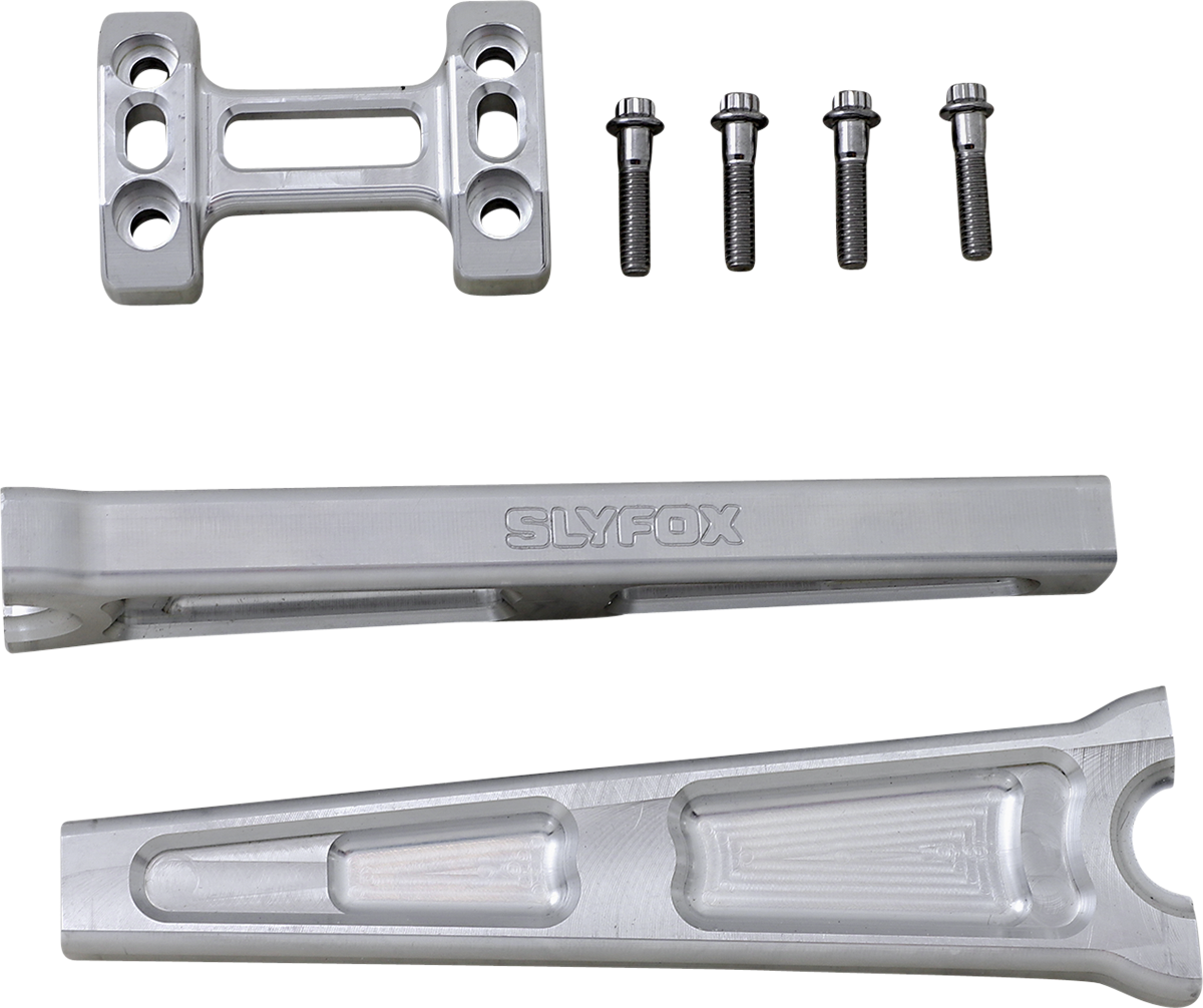 Handlebar Riser Kit - Straight - 10" - Raw - Millerbuilt Cycles