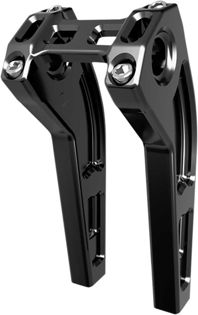 Handlebar Riser Kit - Pullback - 6" - Black - Millerbuilt Cycles