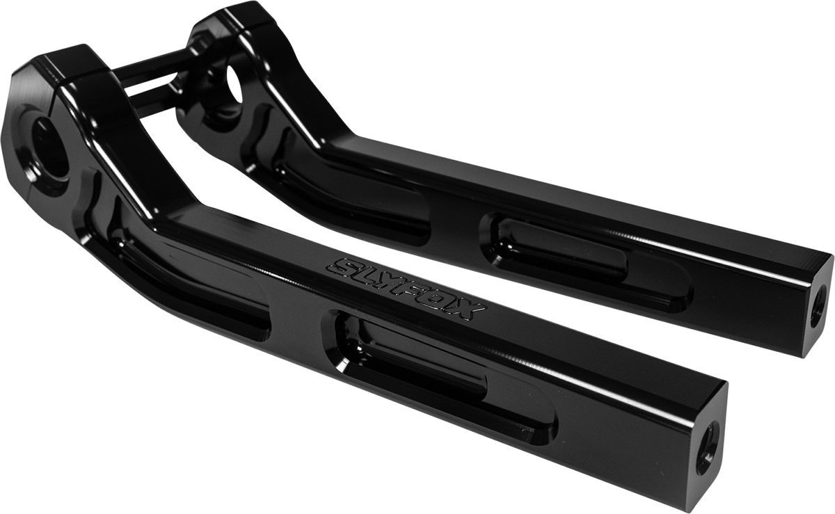 Handlebar Riser Kit - Pullback - 10" - Black - Millerbuilt Cycles