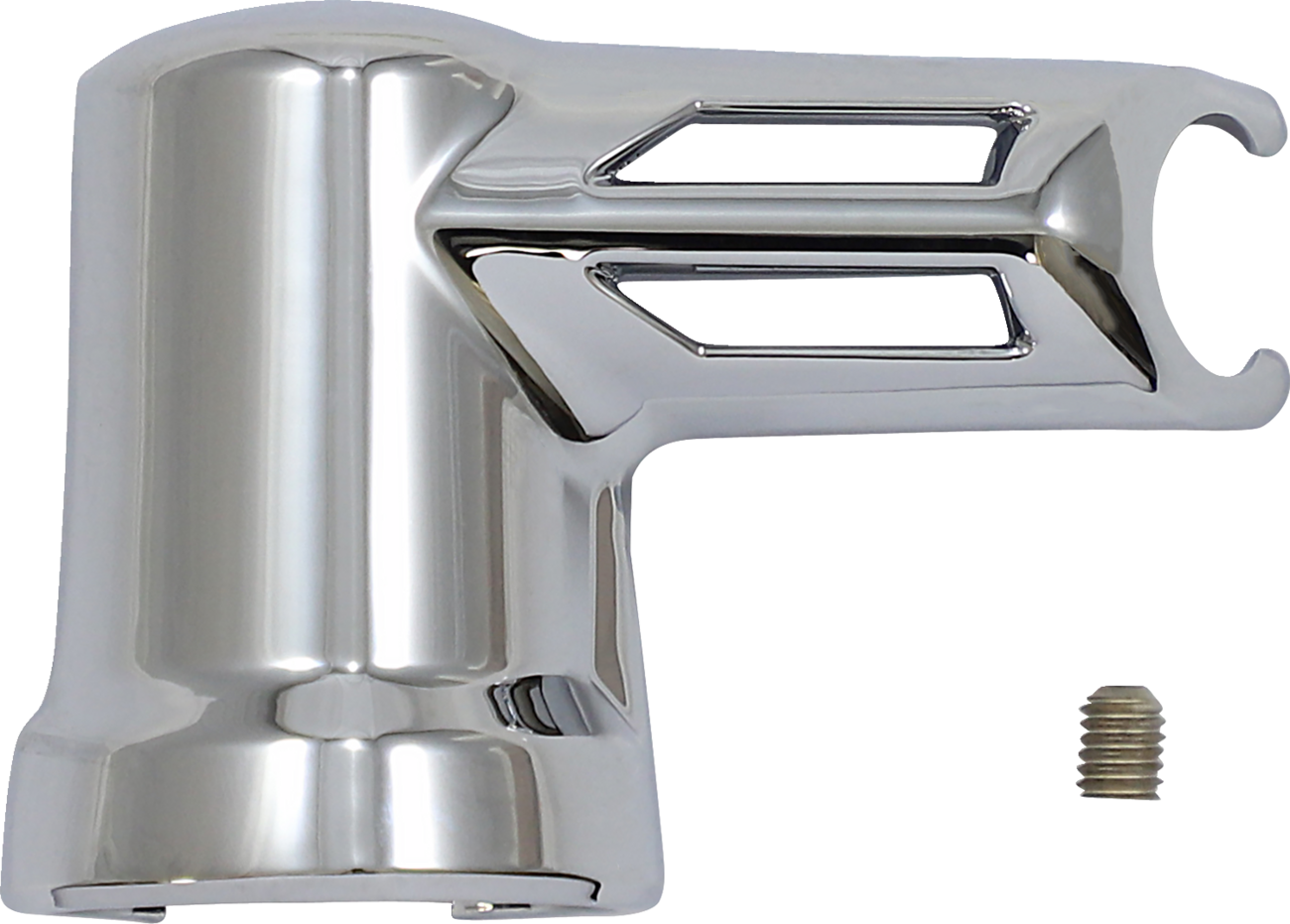 Fuel Line Fitting Cover - Chrome - Twin Cam/Sportster - Millerbuilt Cycles