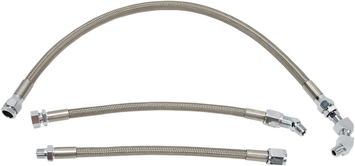 Oil Line Kit - Stainless Steel - Sportster - Millerbuilt Cycles