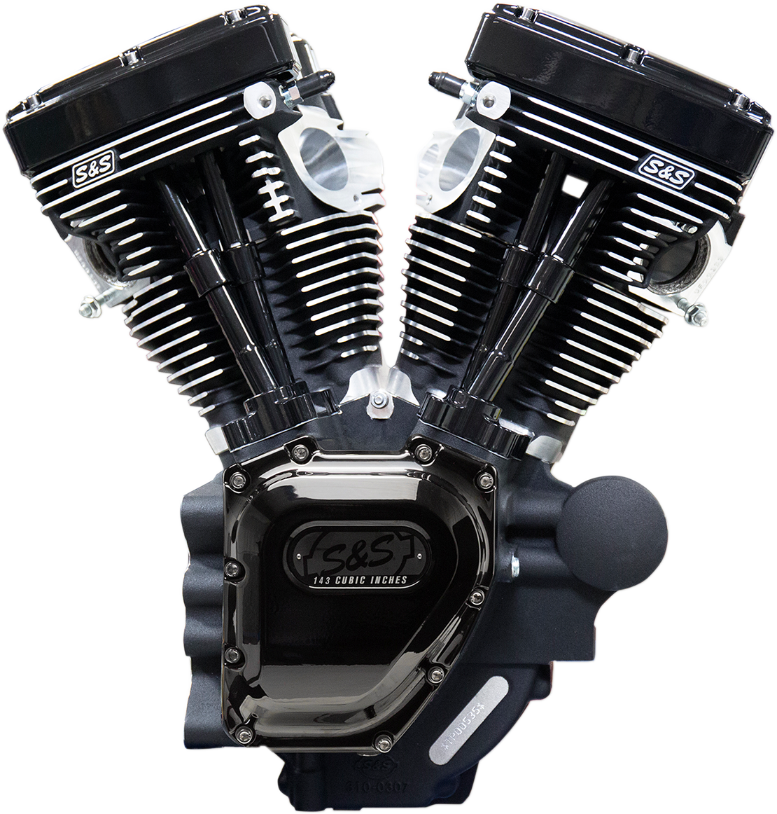 T143 Long Block Engine - Black - Dyna - Millerbuilt Cycles