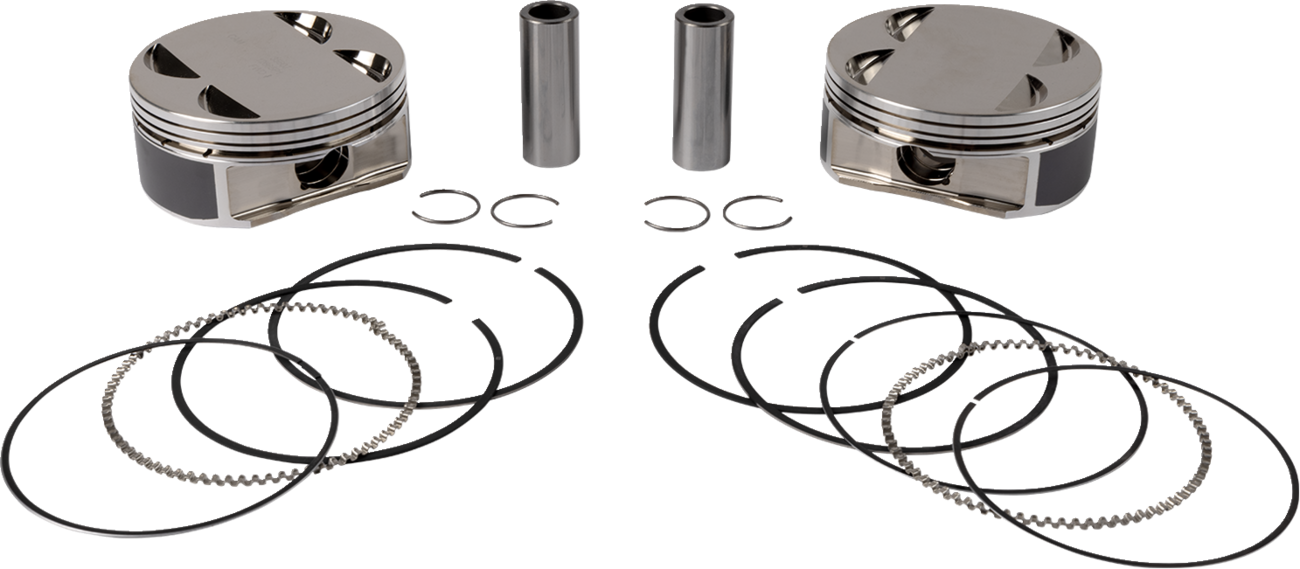 Big Bore Piston Kit - 128" - +.010 - M8 - Millerbuilt Cycles