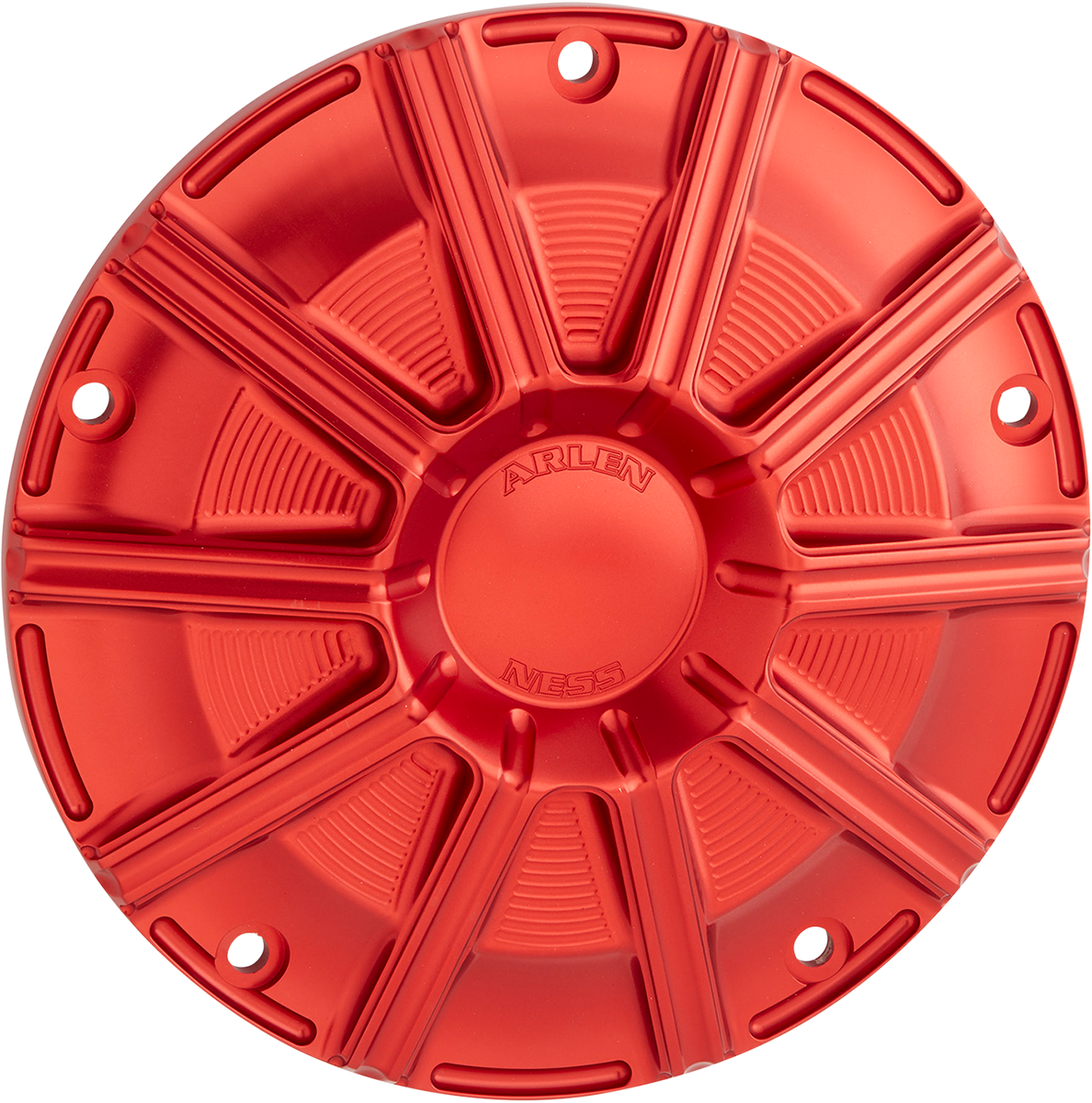 10-Gauge Derby Cover - Red - Touring/Trike - Millerbuilt Cycles