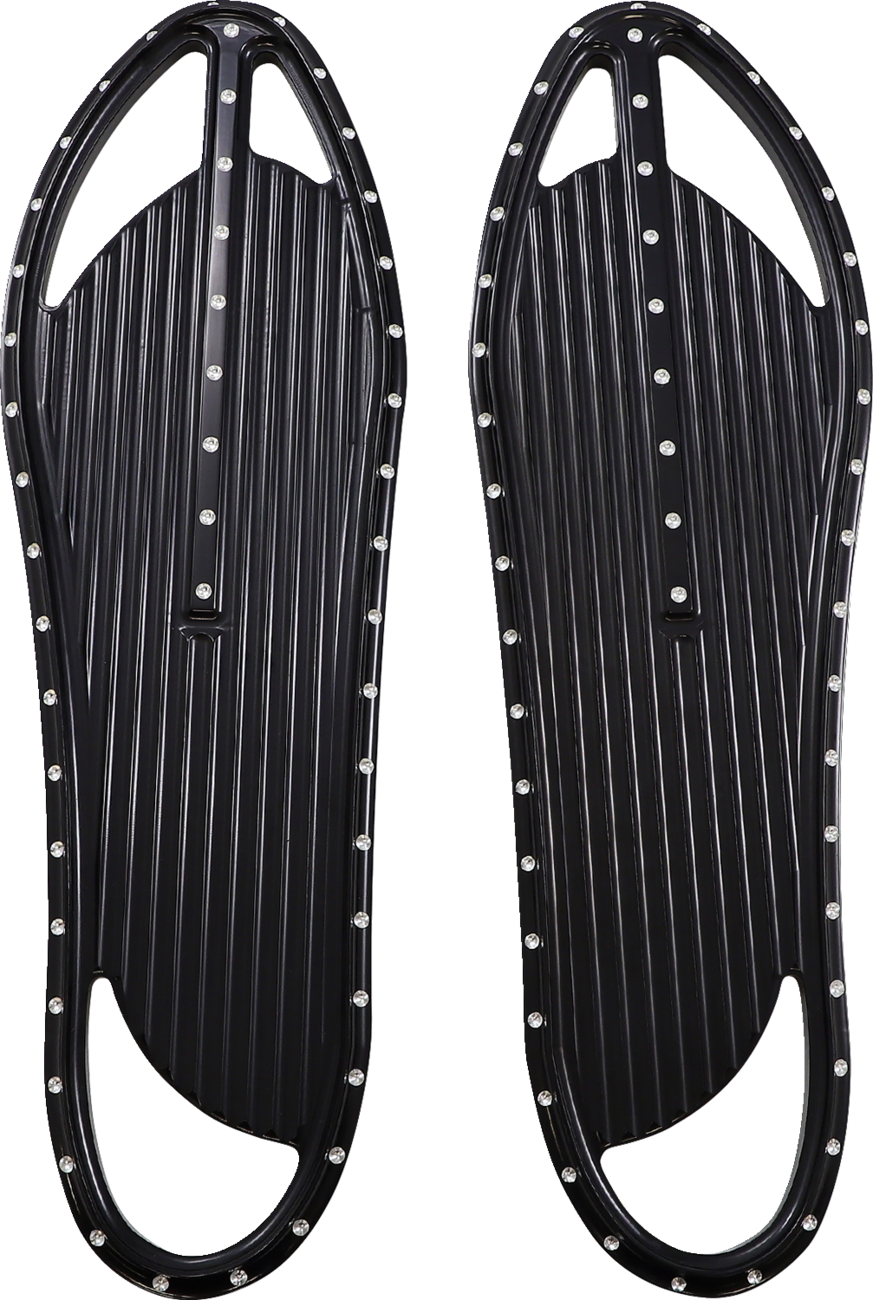 Floorboards - Dimpled - Black - Millerbuilt Cycles