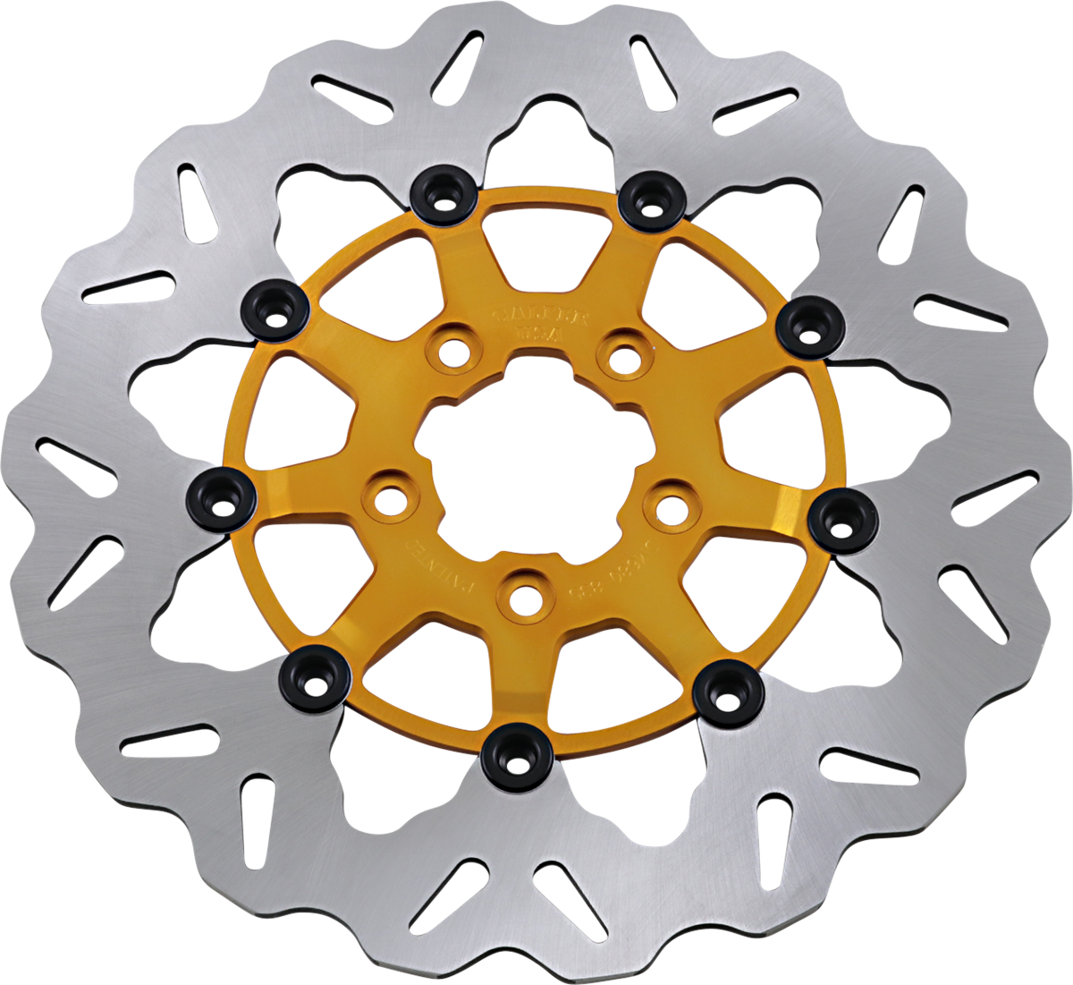 Front Wave® Rotor - Gold Center - Millerbuilt Cycles