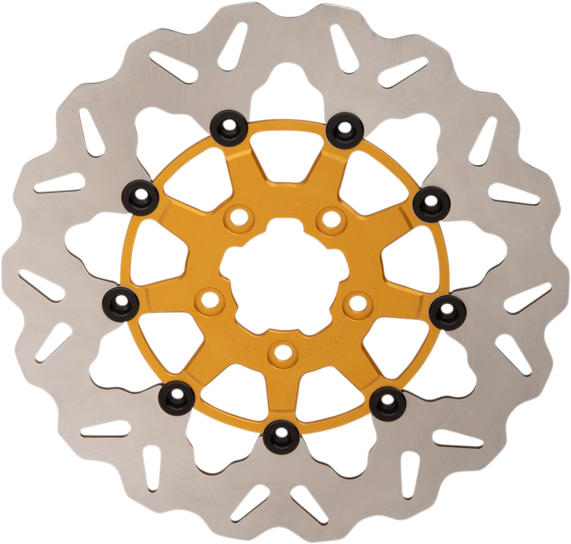 Front Wave® Rotor - Gold Center - Millerbuilt Cycles