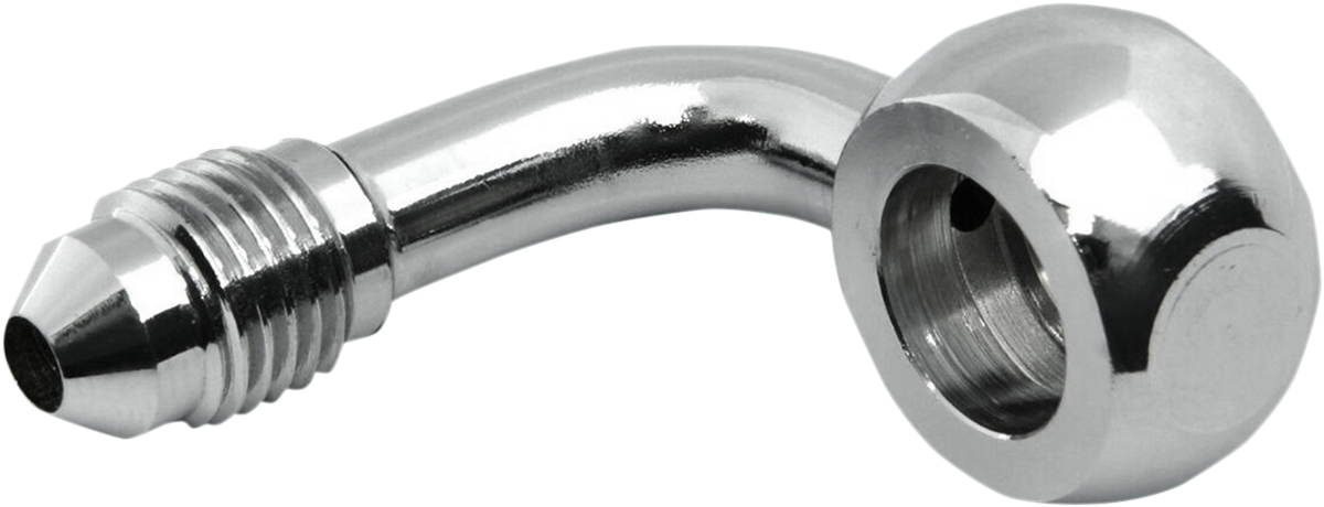 Banjo Fitting - 10 mm - AN3 90° - Chrome - Millerbuilt Cycles