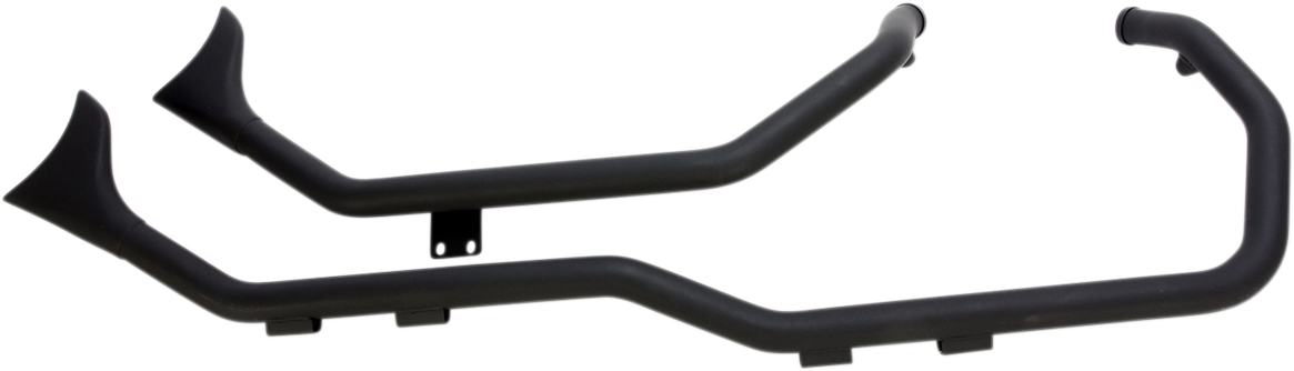 Side by Side Upsweep Exhaust System - Black - Millerbuilt Cycles