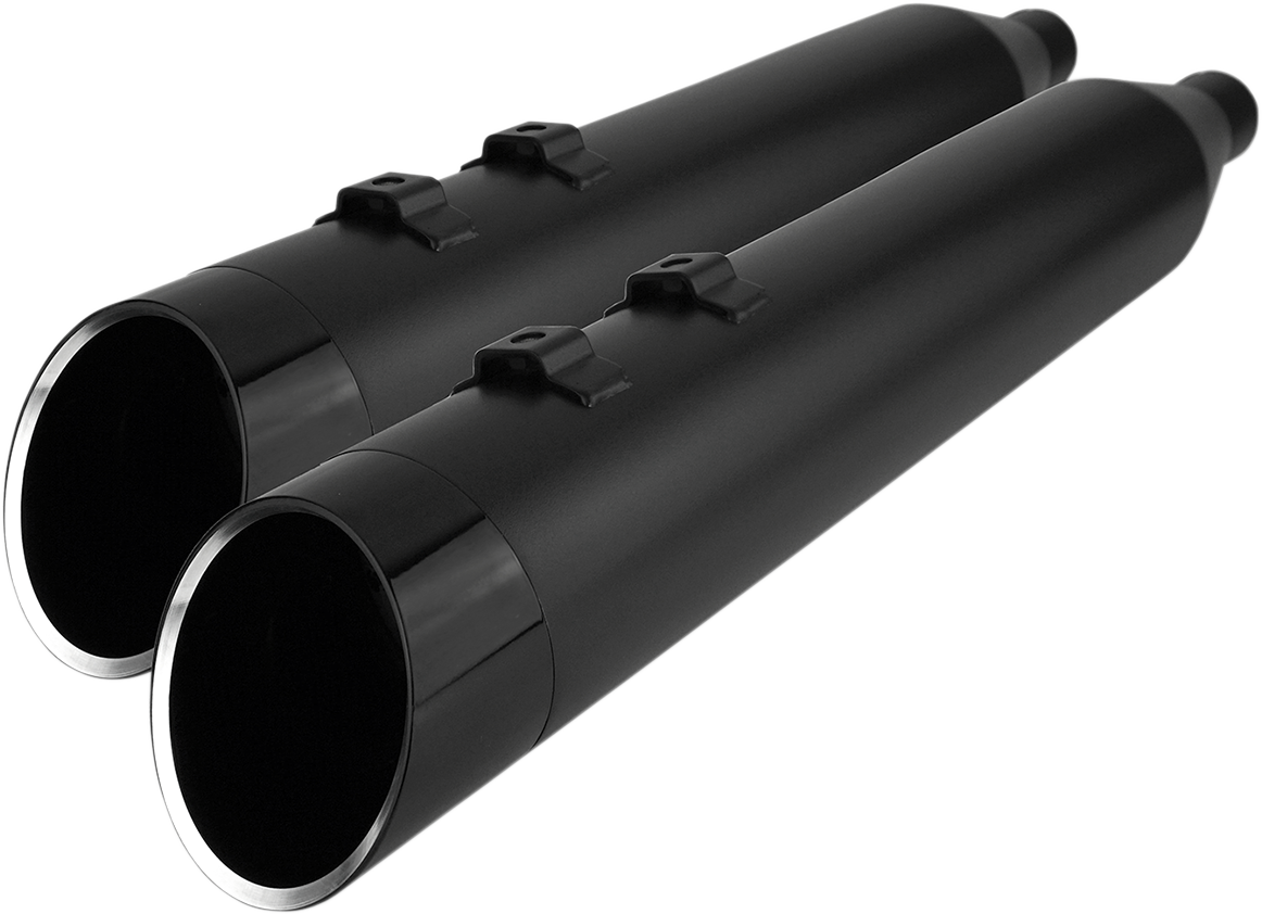 4-1/2" HP-Plus® Slip-On Mufflers - Black with Edge - Touring ...