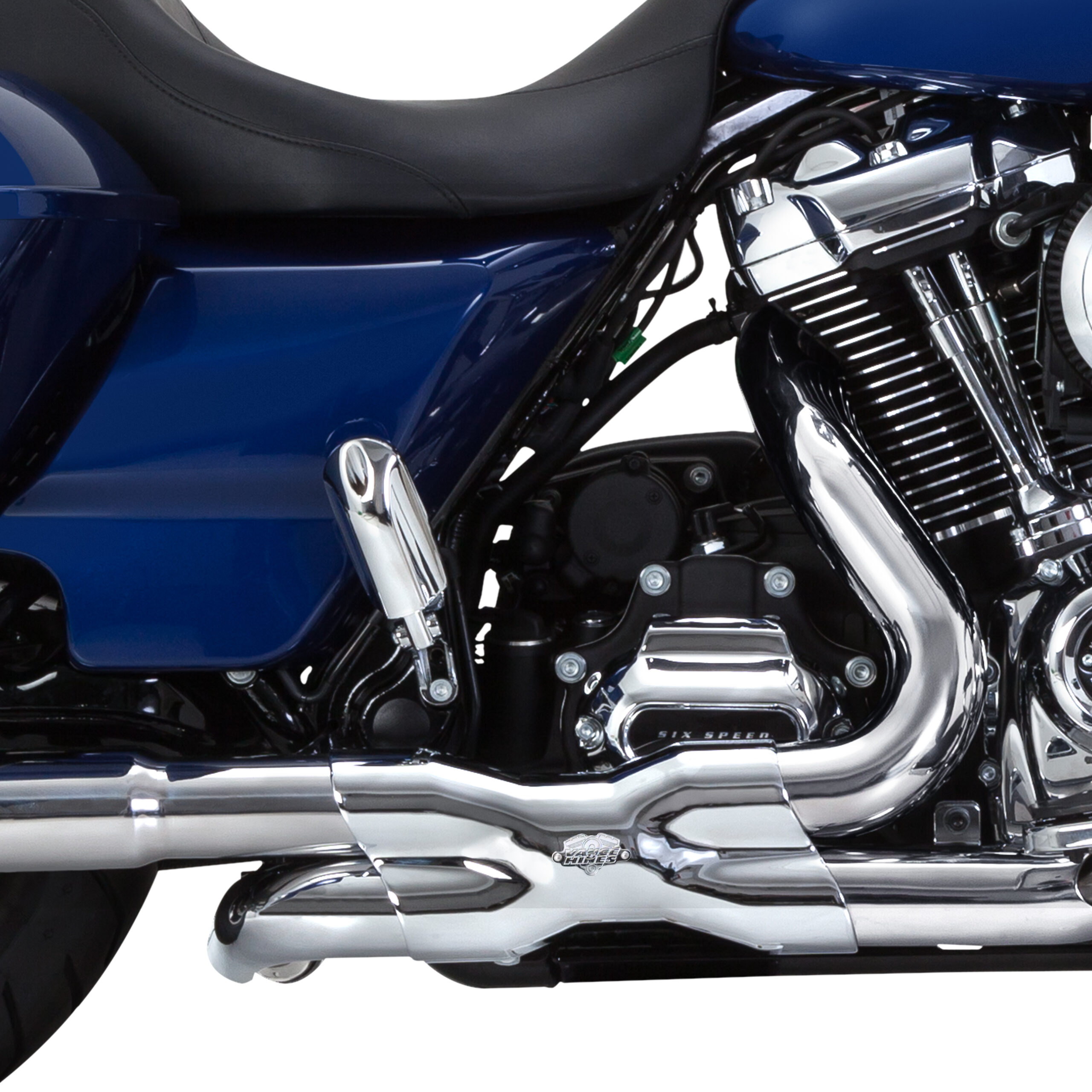 Power Duals Head Pipe - Chrome - Millerbuilt Cycles