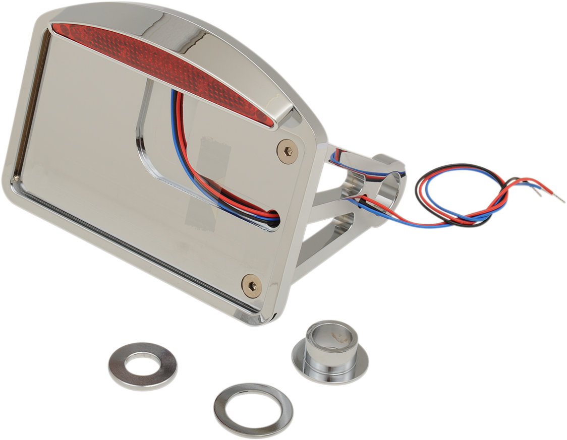 Side Mount Taillight/License Plate Mount - Flat Horizontal - Half-Moon ...
