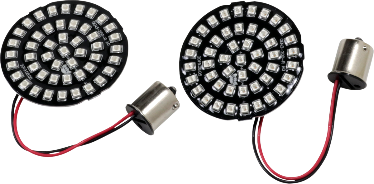 Bullet-Style Turn Signal Insert - Red - Millerbuilt Cycles