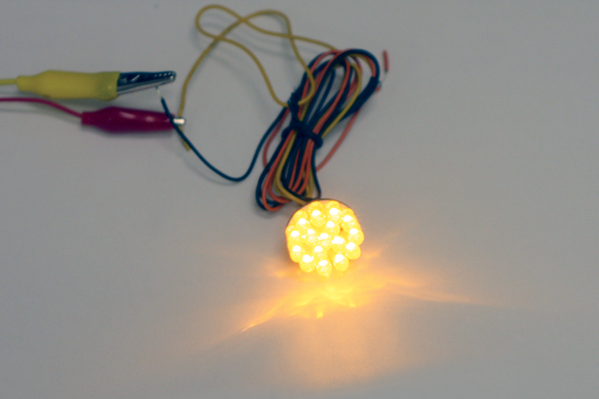 1" Universal LED Cluster - Amber - Millerbuilt Cycles
