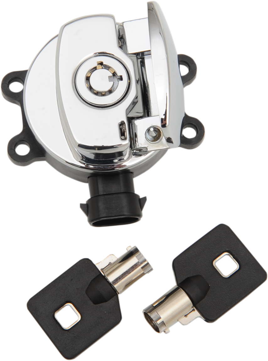 Side Hinge Ignition Switch - Chrome - Millerbuilt Cycles