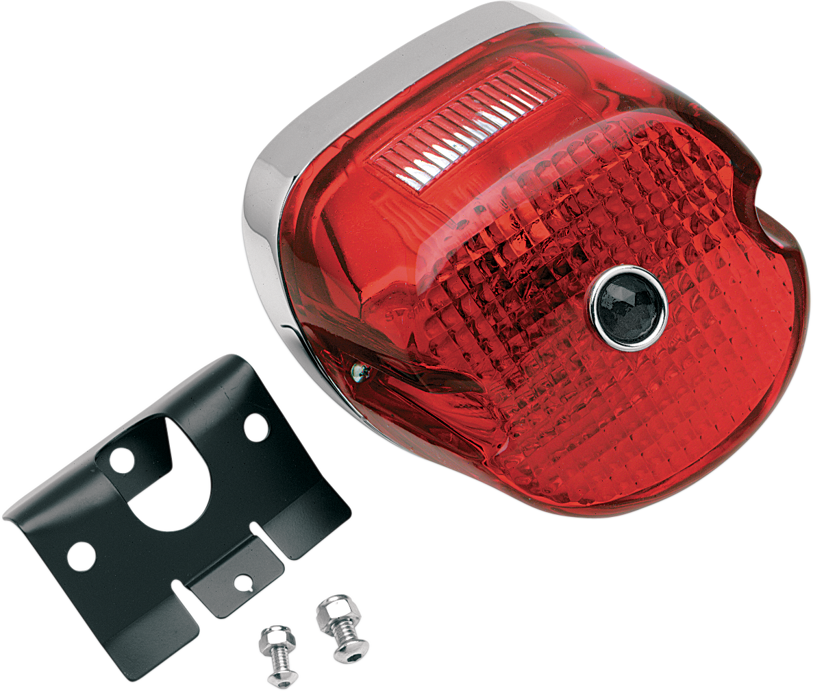 Taillight - Laydown/Blue Dot - Harley Davidson - Millerbuilt Cycles