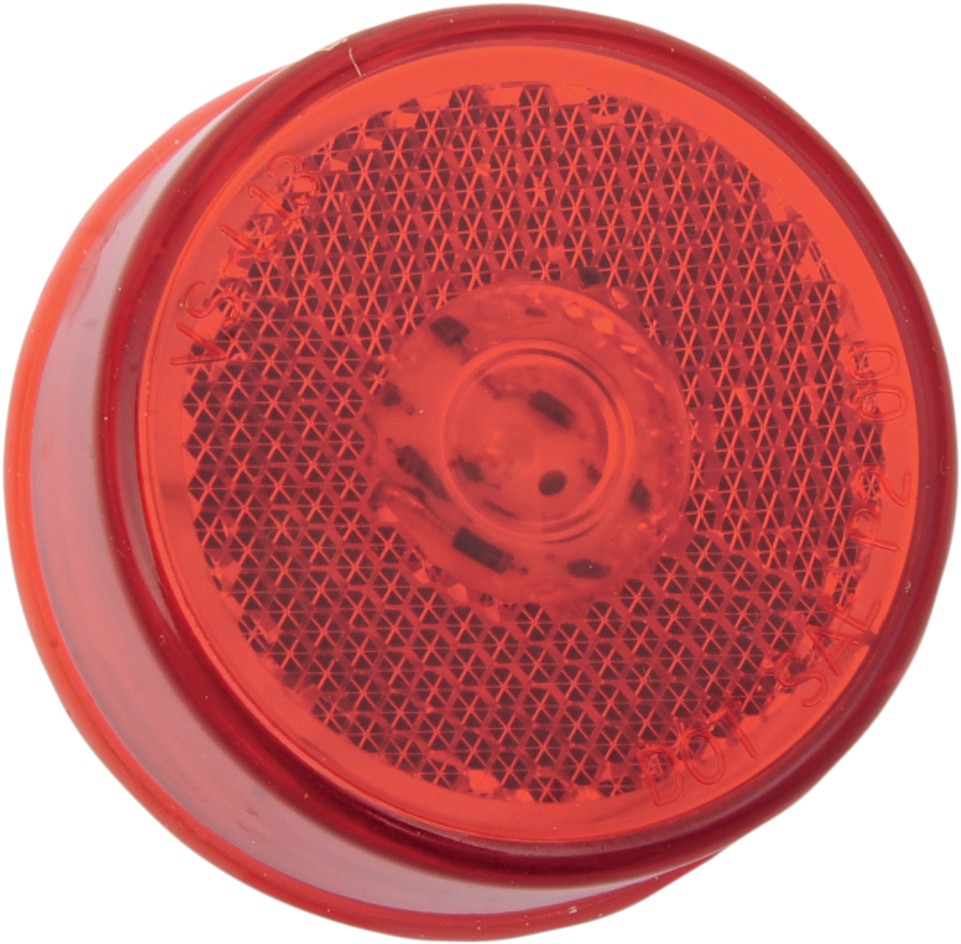 2" Round LED Light - Red - Millerbuilt Cycles