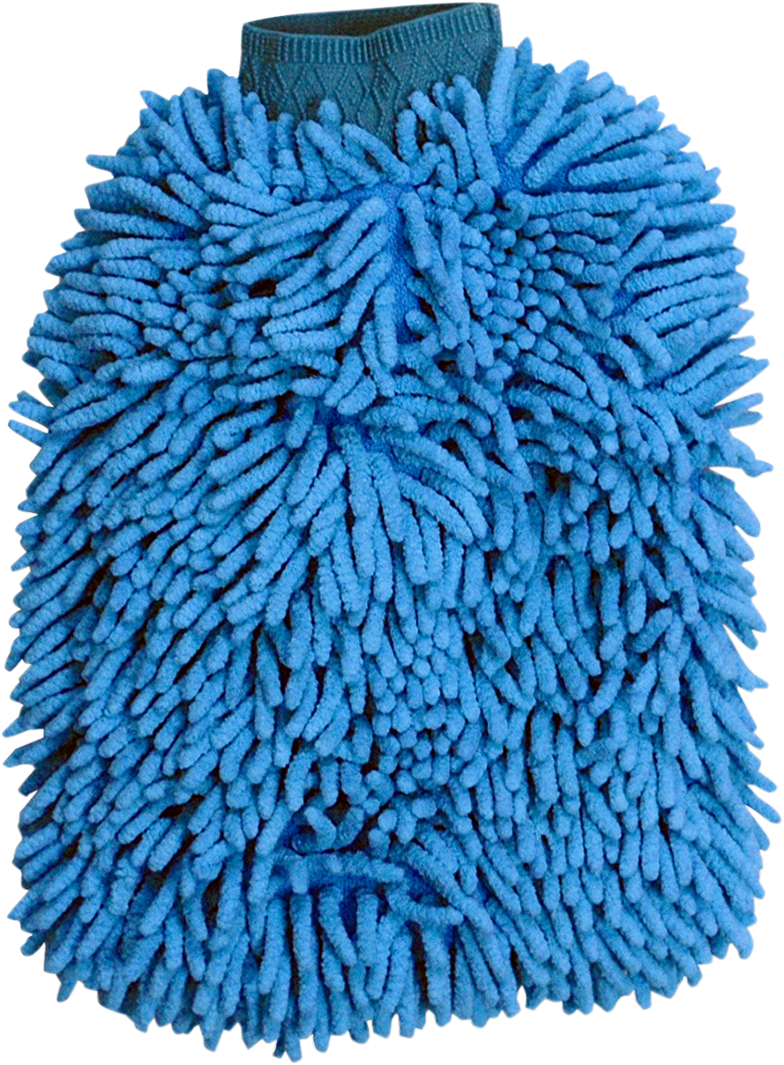 Microfiber Wash Mitt - Blue - Millerbuilt Cycles