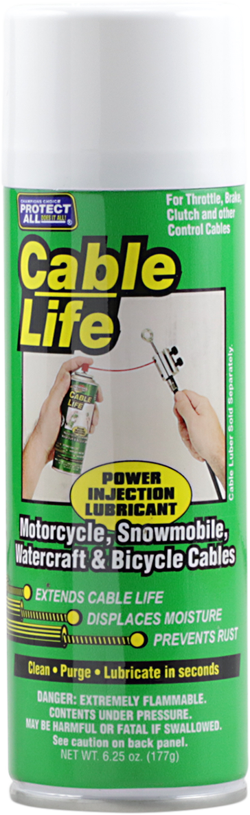Cable Life Lubricant - 6.25 oz. net wt. - Aerosol - Millerbuilt Cycles